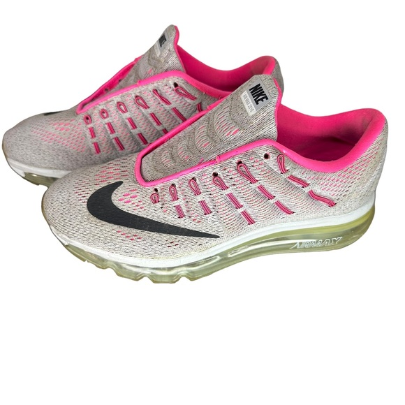 Nike | Shoes | Nike Air Max 26 Wolf Grey Hyper Pink Gs Kids Size 5y | Poshmark